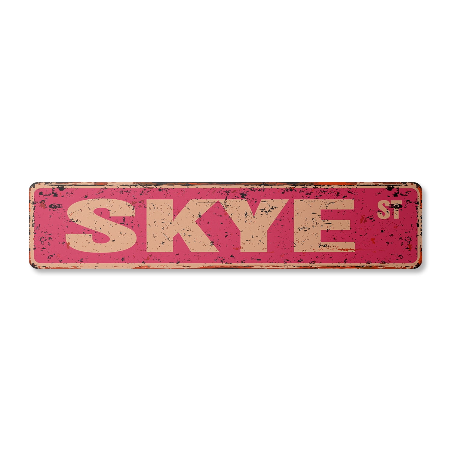 SKYE Vintage Plastic Street Sign Childrens Name Room Sign | Indoor ...
