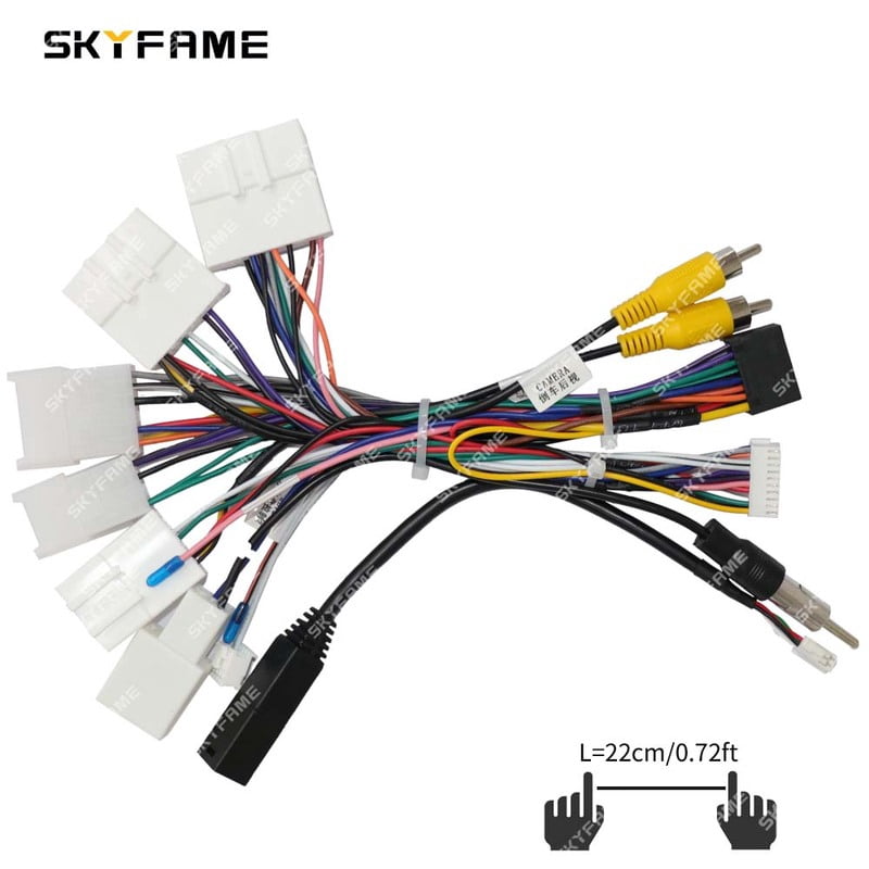 SKYFAME 16Pin Car Wiring Harness Adapter Canbus Box Decoder For Toyota ...