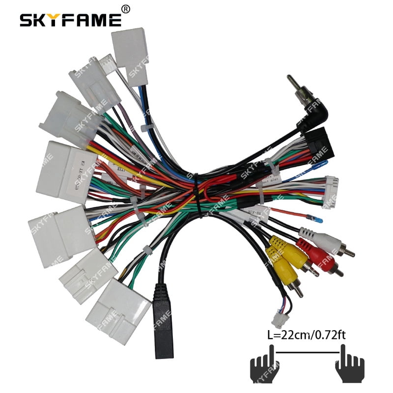 SKYFAME 16Pin Car Wiring Harness Adapter Canbus Box For Toyota RAV4 C ...