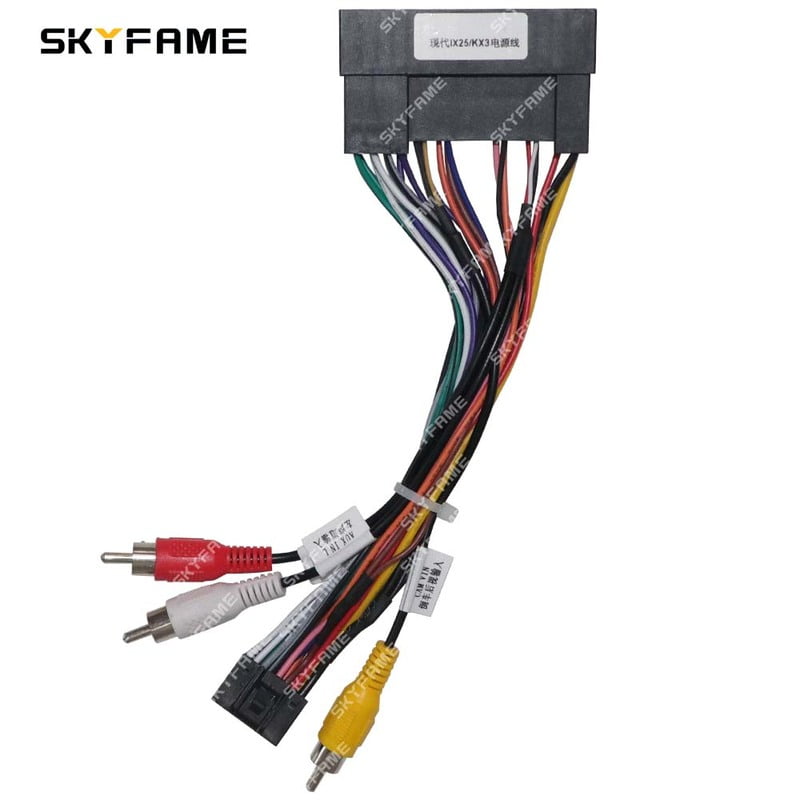 SKYFAME Car 16Pin Wire Harness Adapter Cable For Hyundai Sonata IX35 Tucson Elantra Kia Carens ...
