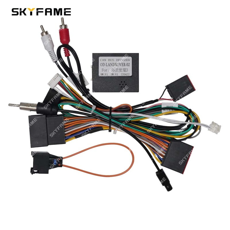 SKYFAME Car 16pin Wiring Harness Adapter Canbus Box Decode Android ...