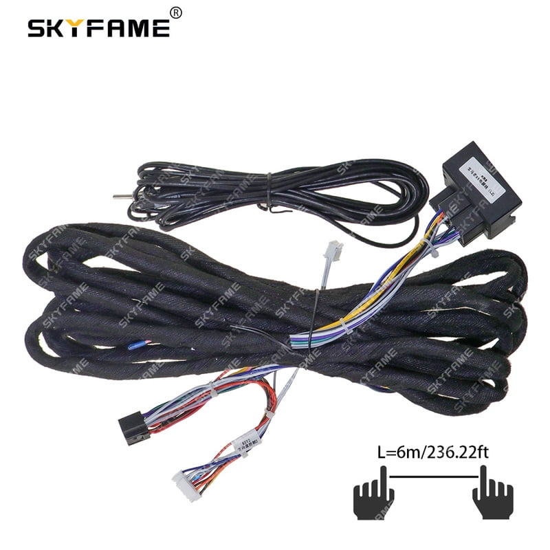 SKYFAME Car 16pin Wiring Harness Adapter Canbus Box Decoder Android ...