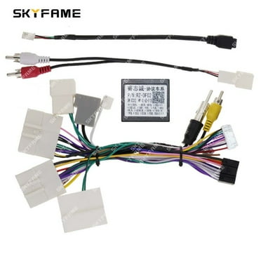 SKYFAME Car 16pin Wiring Harness Adapter Canbus Box Decoder Android ...