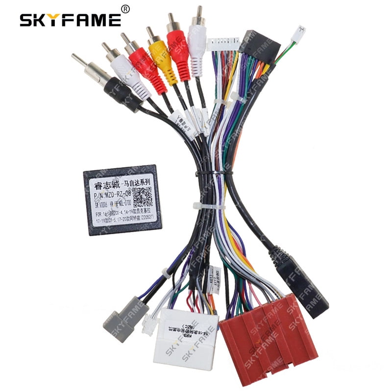 SKYFAME Car 16pin Wiring Harness Adapter Canbus Box Decoder For Mazda 6 Atenza CX4 CX-4 Mazda 2 ...