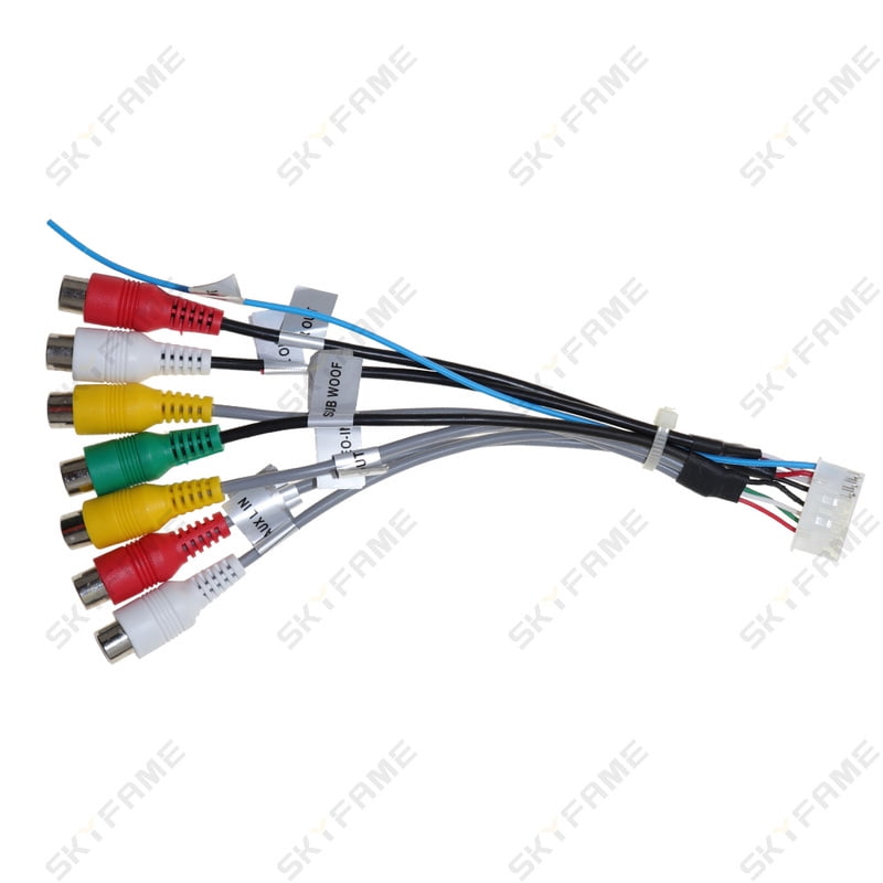 SKYFAME Car Android Stereo Radio RCA Output Wire Aux-in Adapter Cable ...