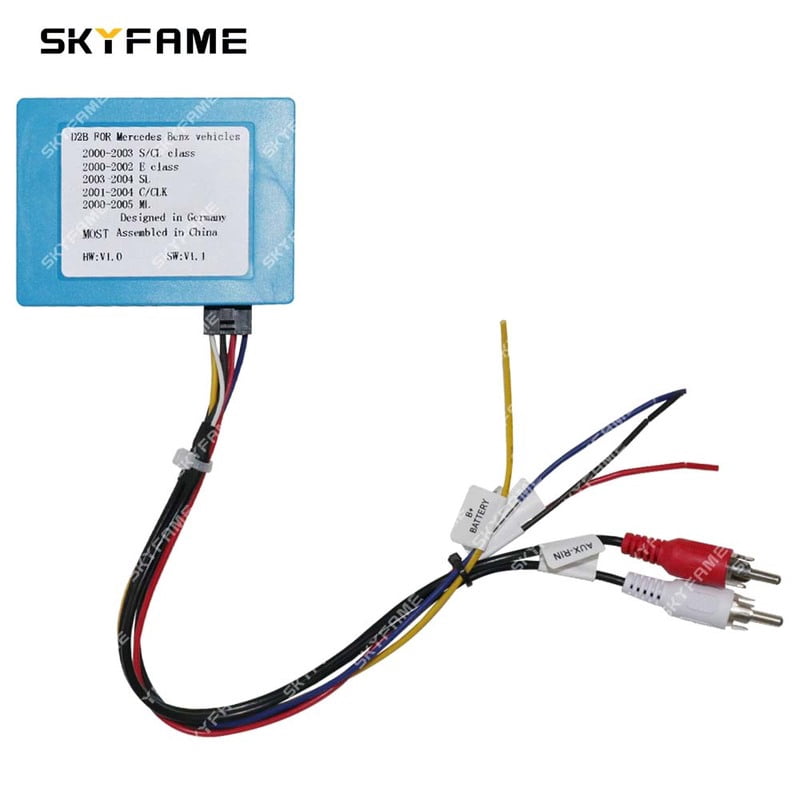 SKYFAME Car Most Aux Optical Fiber Decoder Amplifier Adapter For S/CL ...