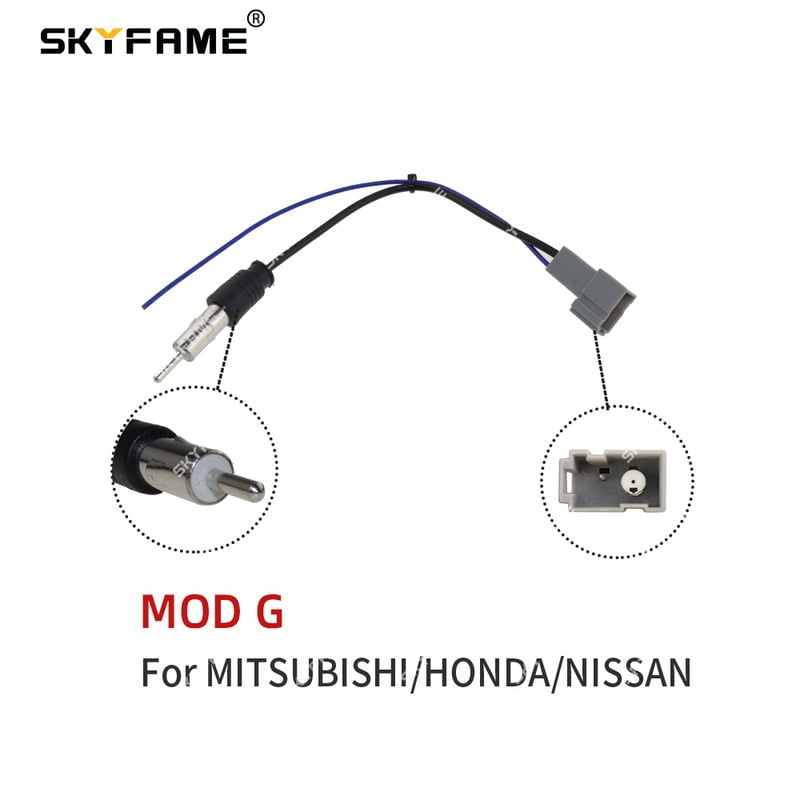 SKYFAME Car Radio FM AM Antenna Converter Adapter Extended Line Plug ...