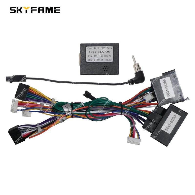 SKYFAME Car Wiring Harness Adapter Canbus Box Decoder Android Radio ...