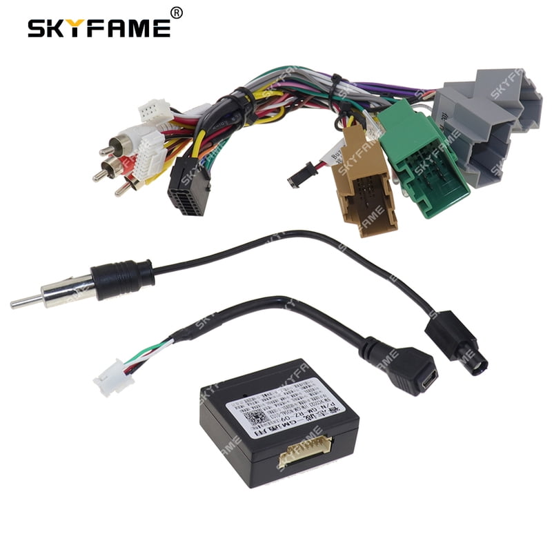 SKYFAME Car Wiring Harness Adapter Canbus Box Decoder Power Cable For ...