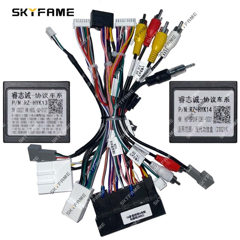 SKYFAME Car Wiring Harness Adapter Canbus Box Spdif Amplifier Decoder For Hyundai Sonata 8 9 Kia ...