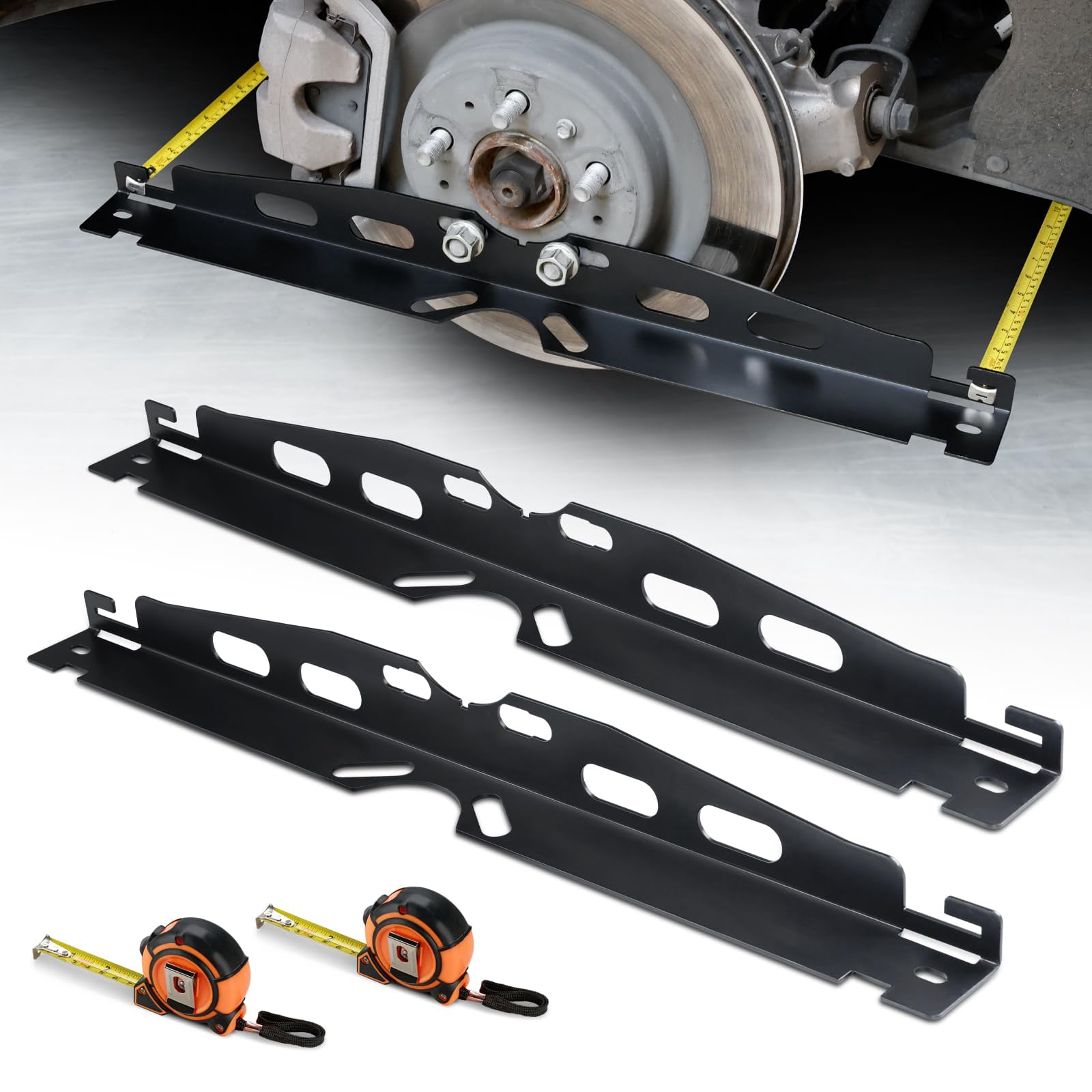 SKYJDM 2-Pack Wheel Alignment Plates Tool Kit with Measuring Tapes, Car ...