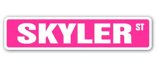 SKYLER Street Sign Childrens Name Room Sign | Indoor/Outdoor | 30" Wide ...