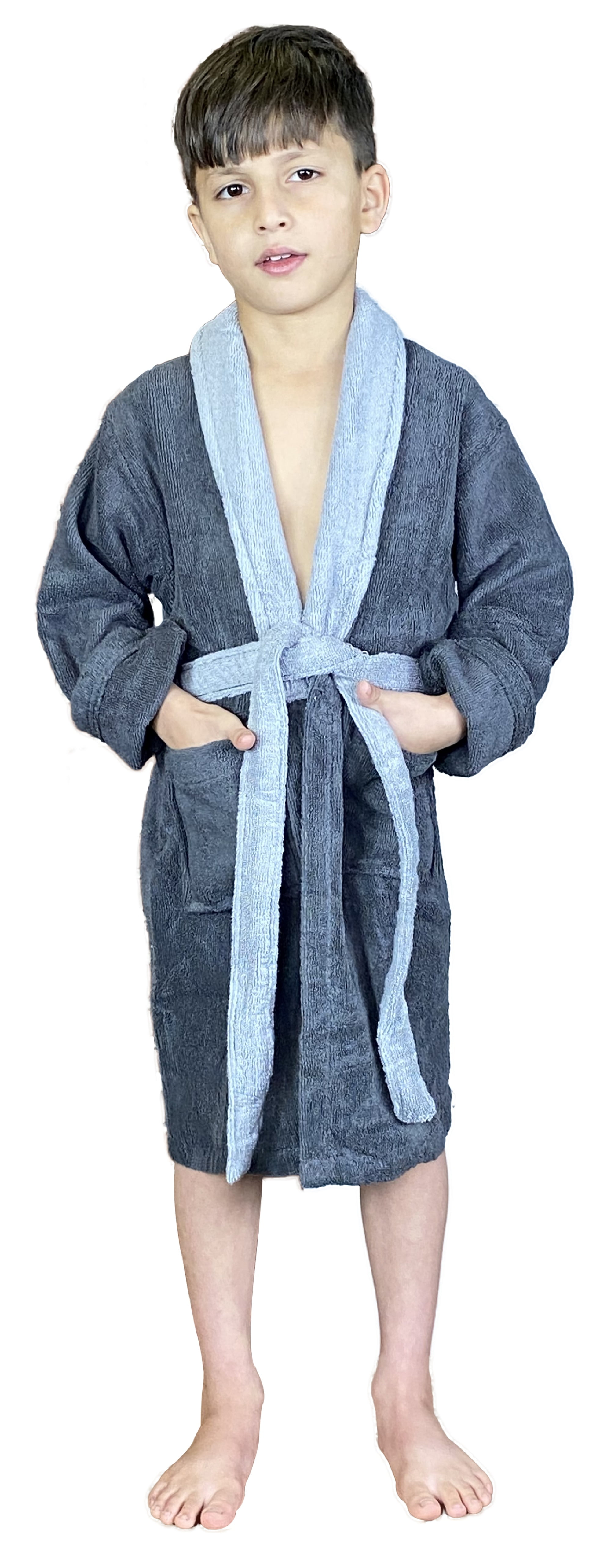 SKYLINEWEARS Bathrobes for Kids Terry Cloth 100% Cotton Bath Robe ...
