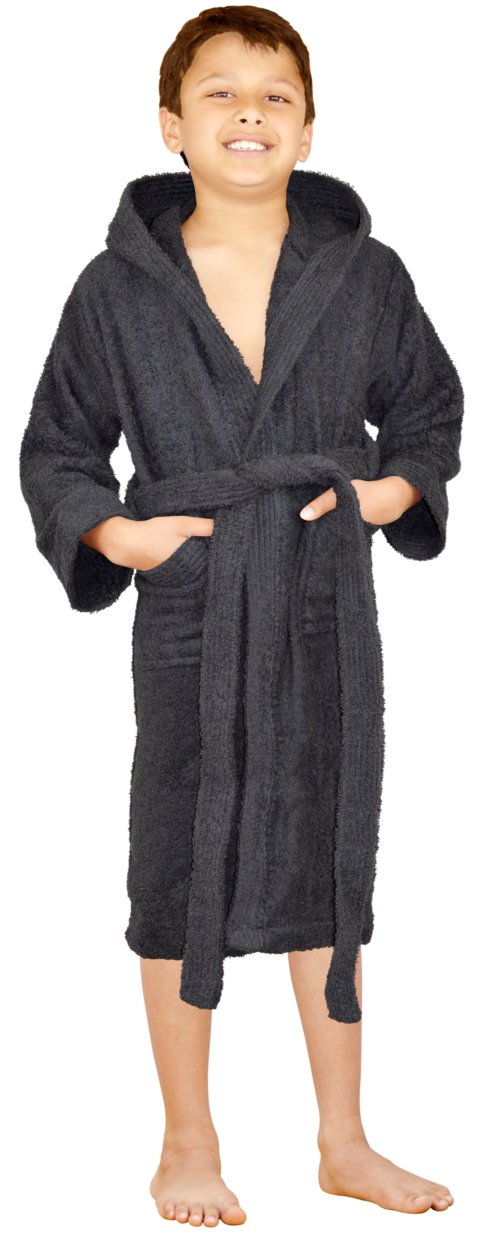 SKYLINEWEARS Kids Bathrobes Hooded Boys & Girls Terrycloth Bath Robe ...