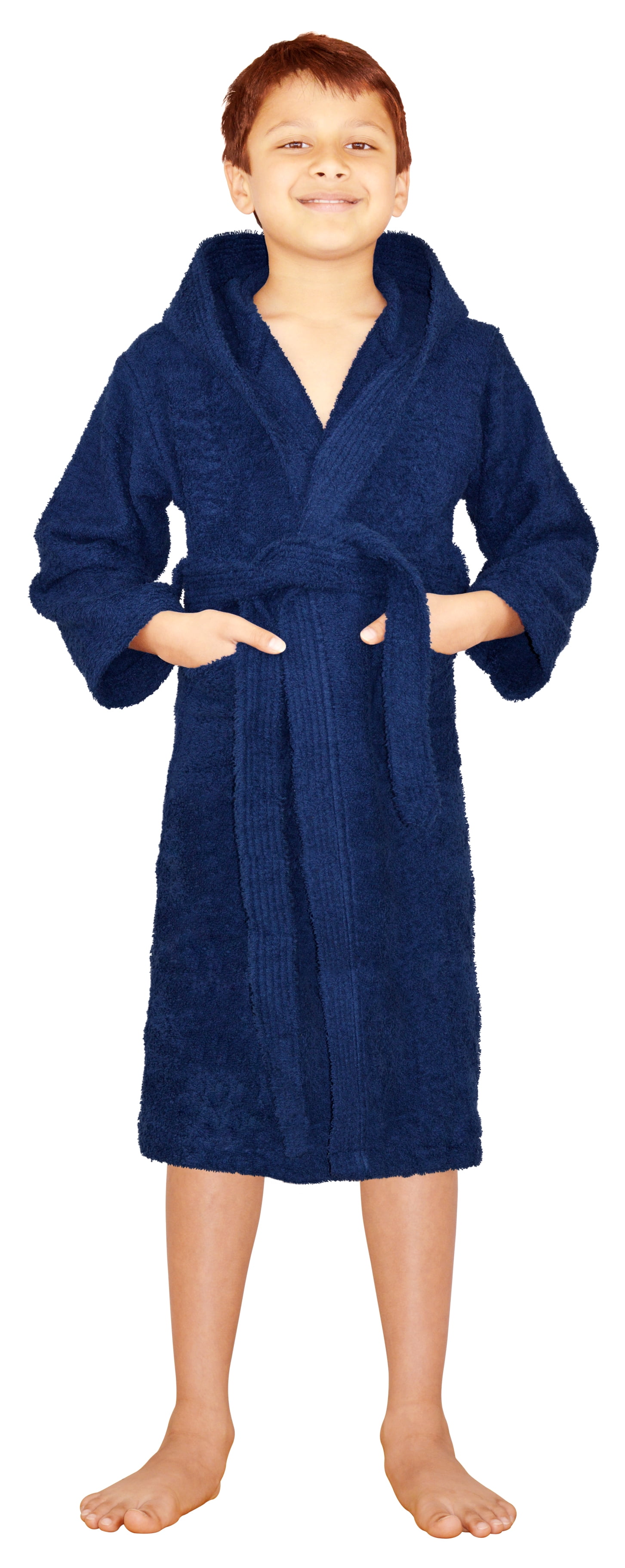 SKYLINEWEARS Kids Robe, Lightweight Terry Cloth 100% Cotton, Boys ...