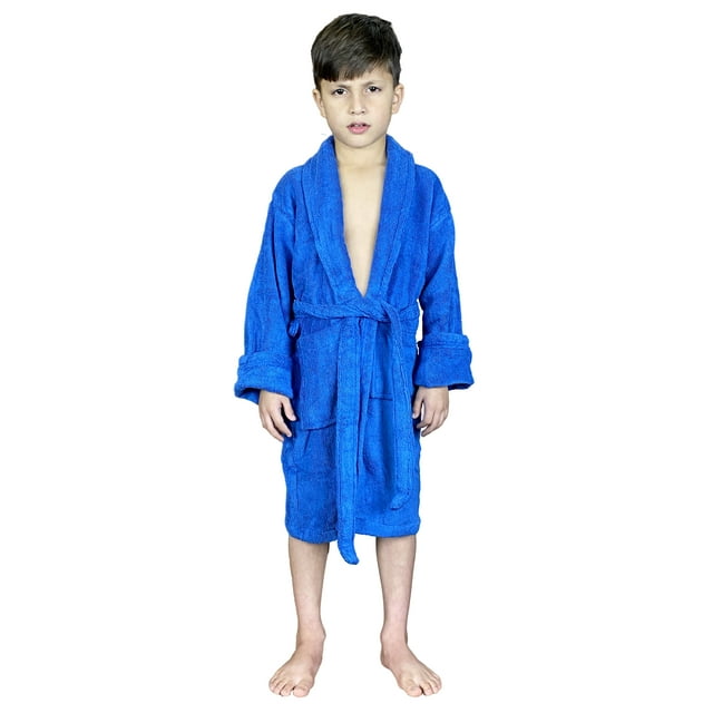 SKYLINEWEARS Terry Cloth Toddler Bathrobe for Girls and Boys Shawl ...