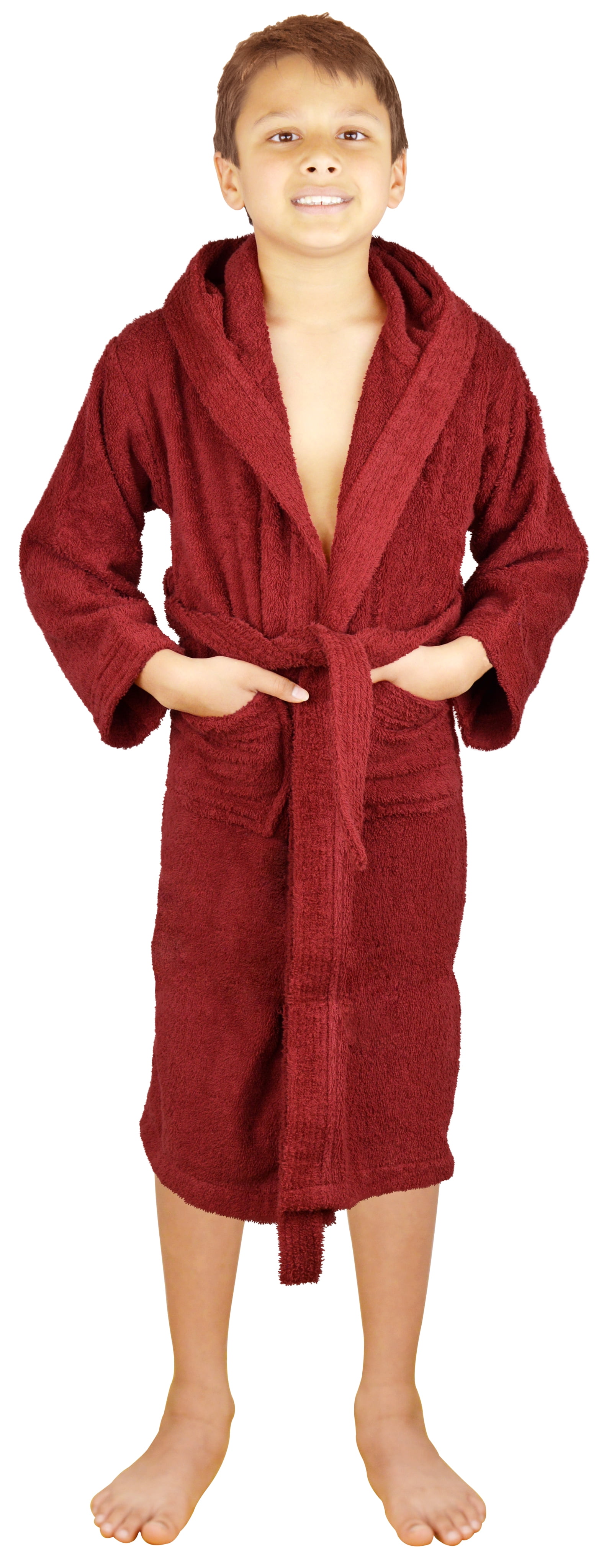 SKYLINEWEARS Toddler Bathrobe 100% Cotton Kids Boys Girls Hooded Bath ...