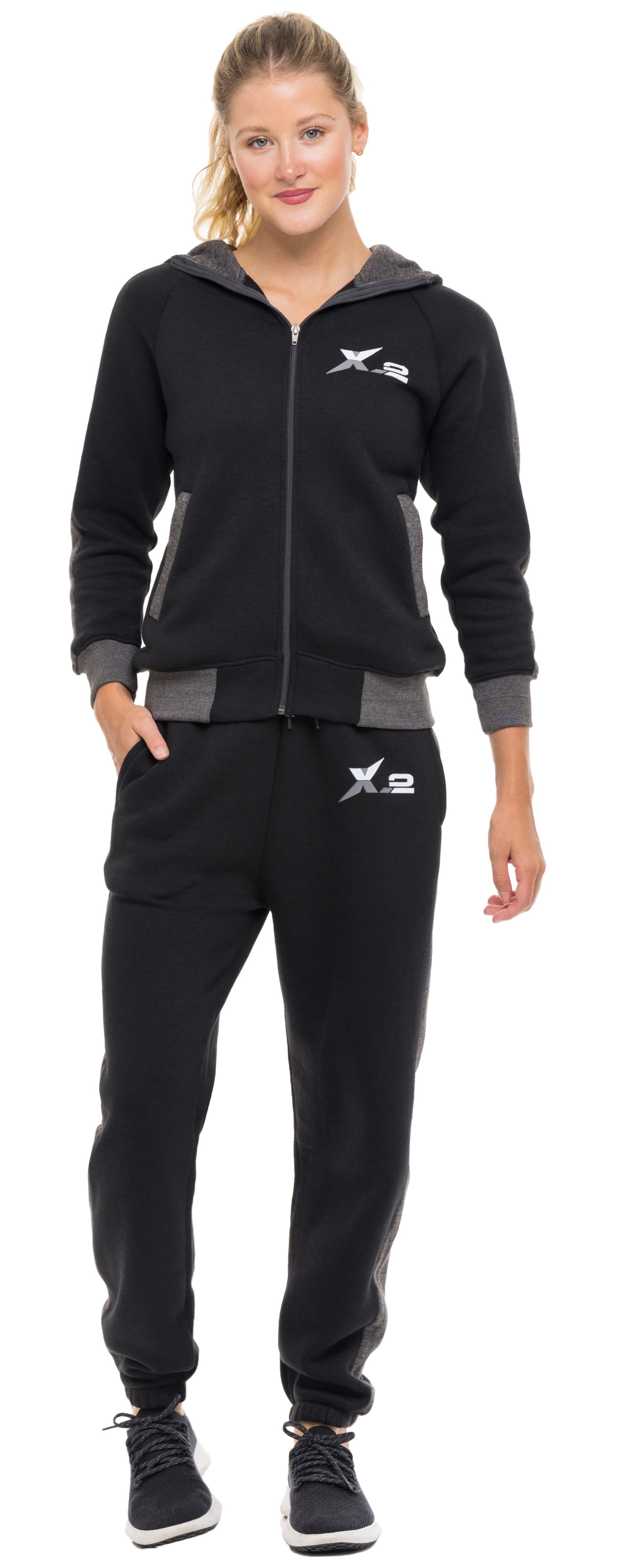 SKYLINEWEARS Track Suits for Women Set Workout Gym Full Zip-Up Hoodie ...