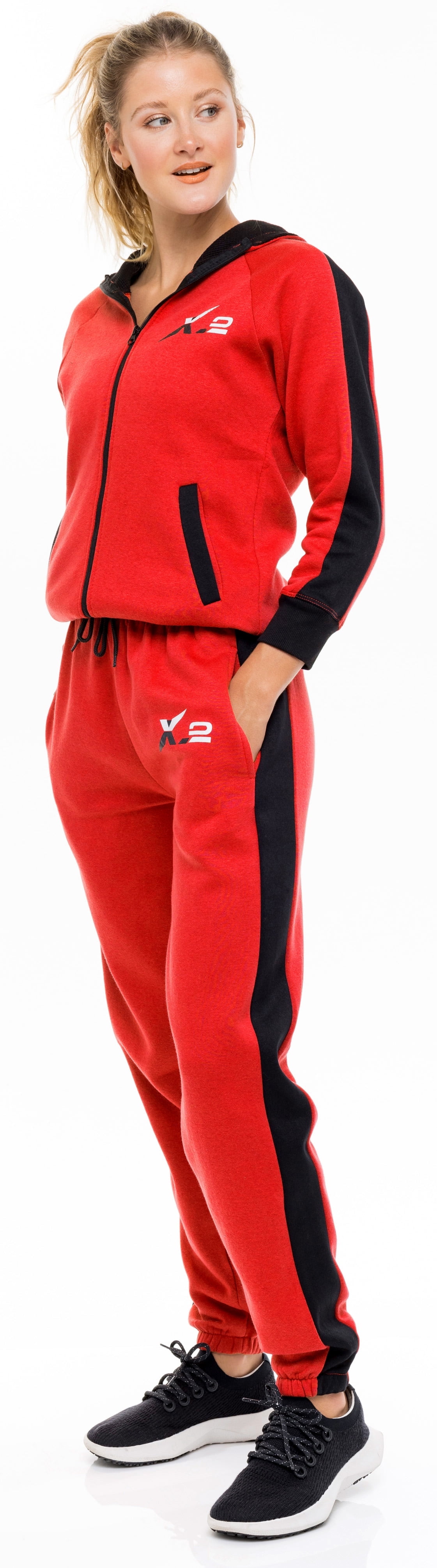 SKYLINEWEARS Track Suits for Women Set Workout Gym Full Zip-Up Hoodie ...