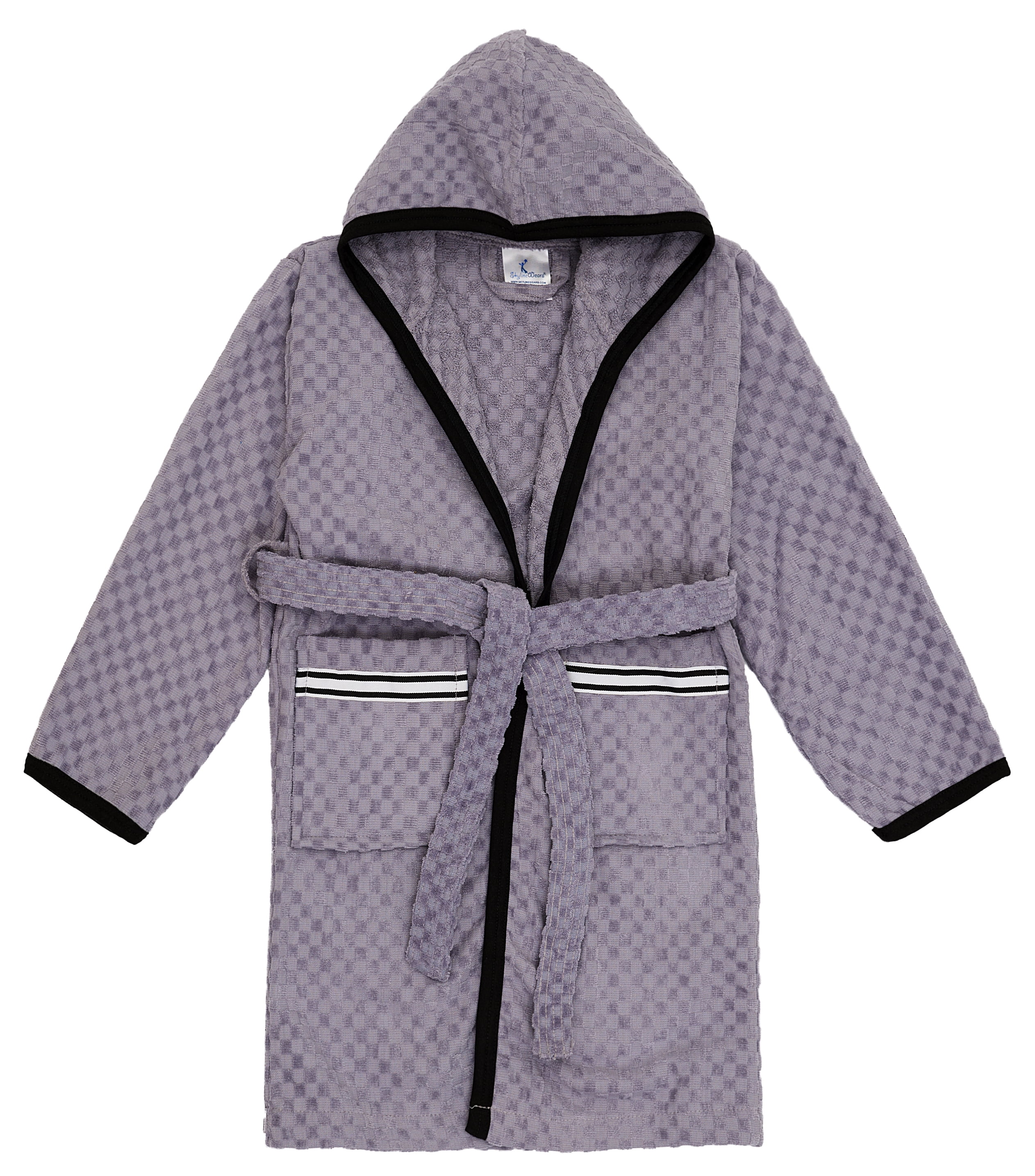SKYLINEWEARS Unisex Kids Little Boys Girls Hooded Bathrobe Terry Cotton ...