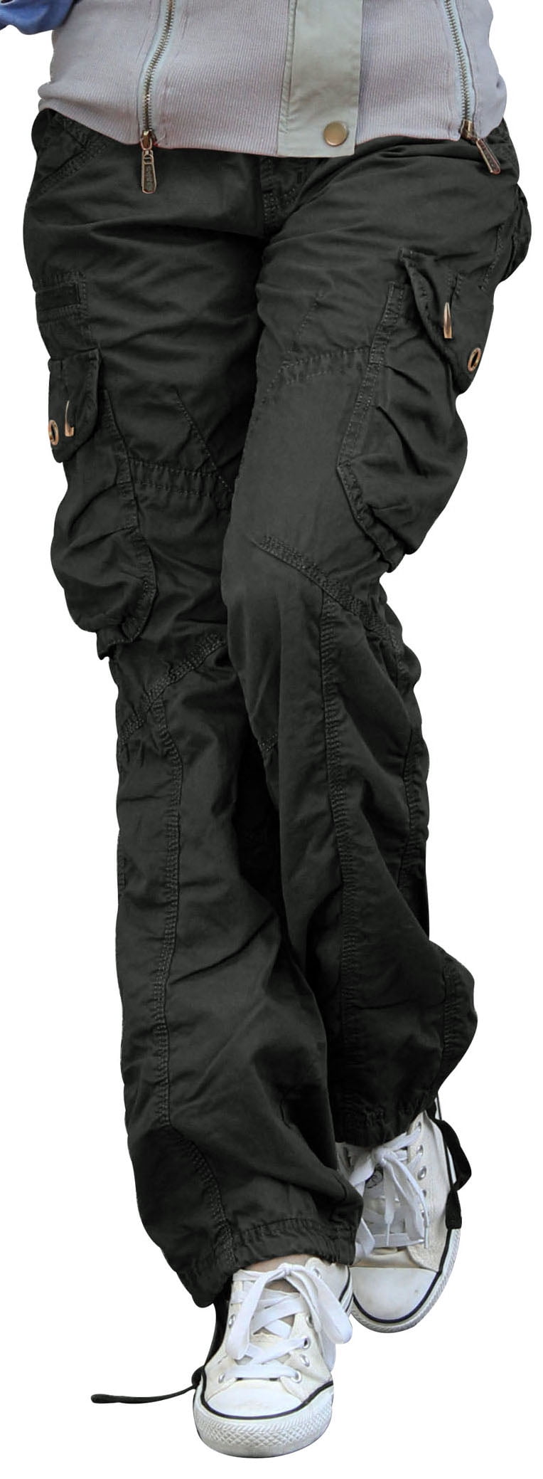 SKYLINEWEARS Women's Cotton Tactical Pants, Multi-Pocket Cargo Trousers ...