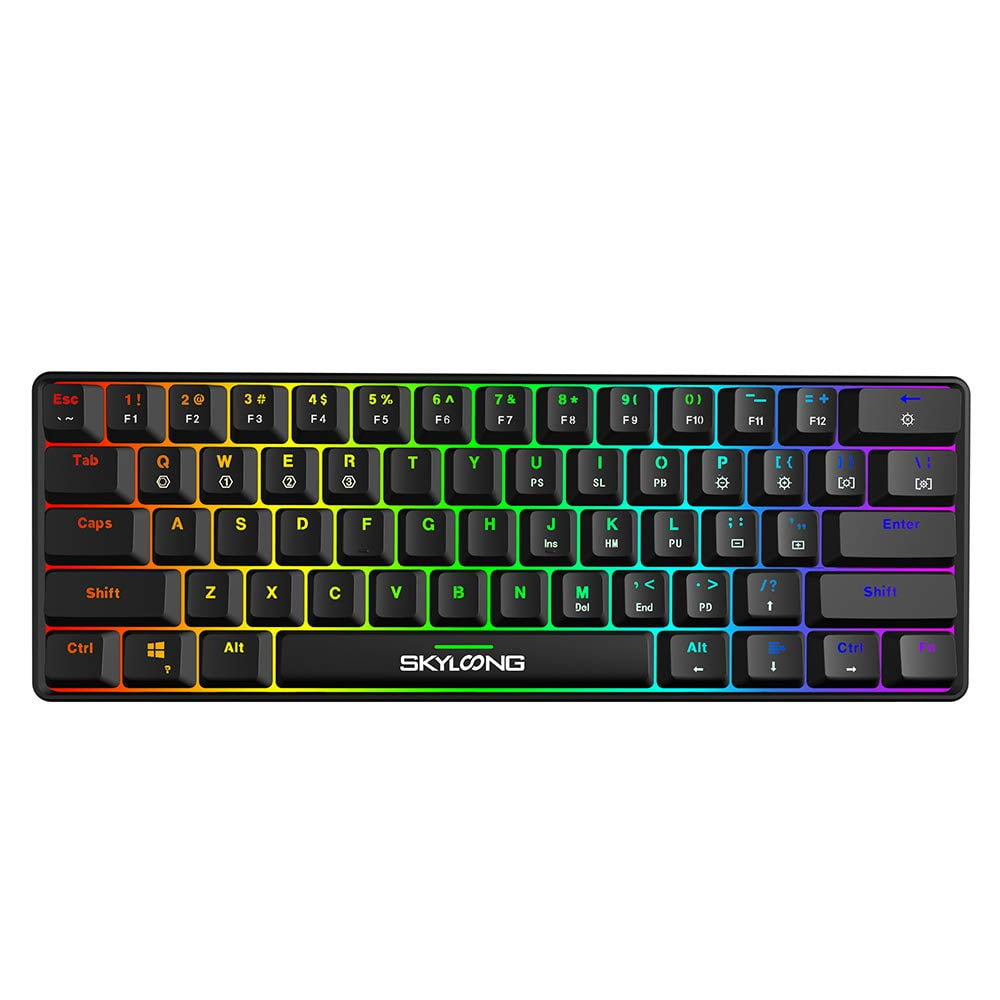 SKYLOONG 60% Mechanical Keyboard,Full Keys Programmable,RGB Portable ...