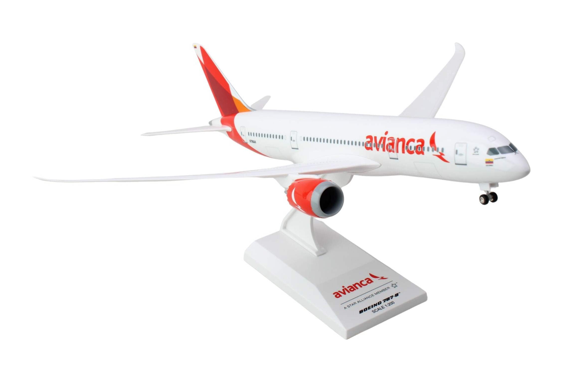 SKYMARKS AVIANCA 787-8 1/200 W/GEAR 2023 LIVERY - Walmart.com