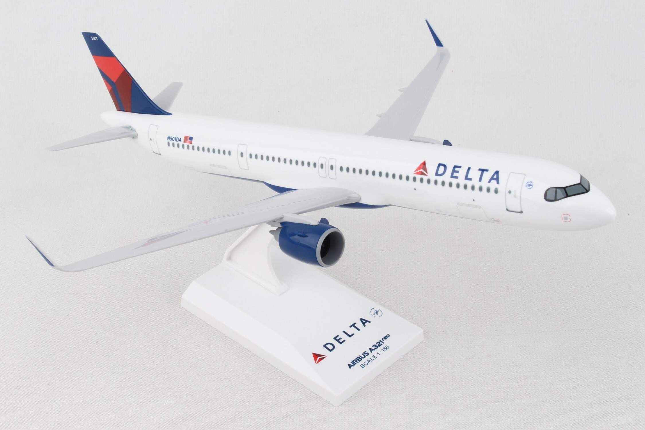 Skymarks Delta A321NEO 1/150 Scale Model Airplane, Airbus Aircraft ...