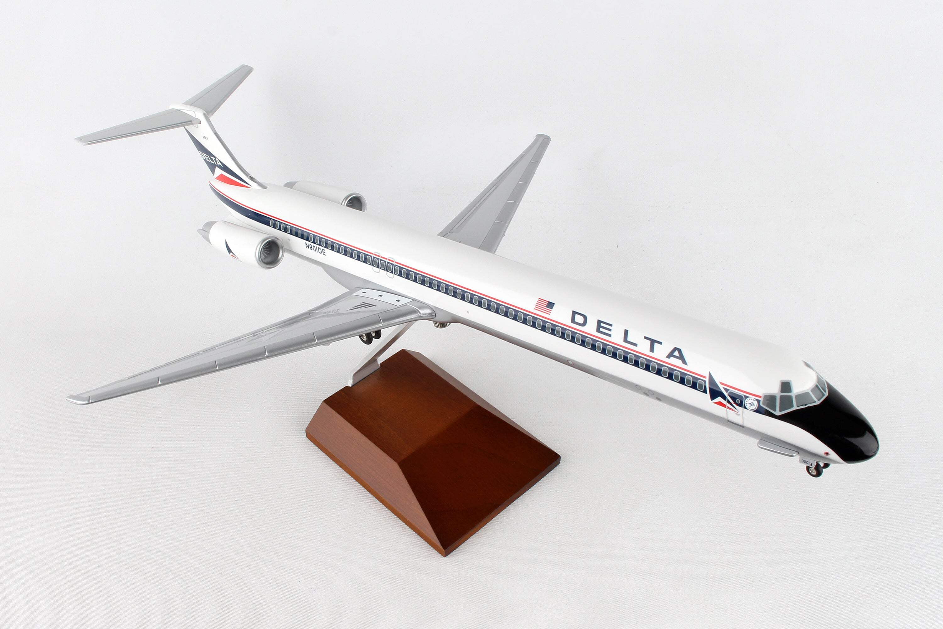 SKYMARKS DELTA MD-80 1/100 WIDGET LIVERY W/WOOD STAND GEAR - Walmart.com
