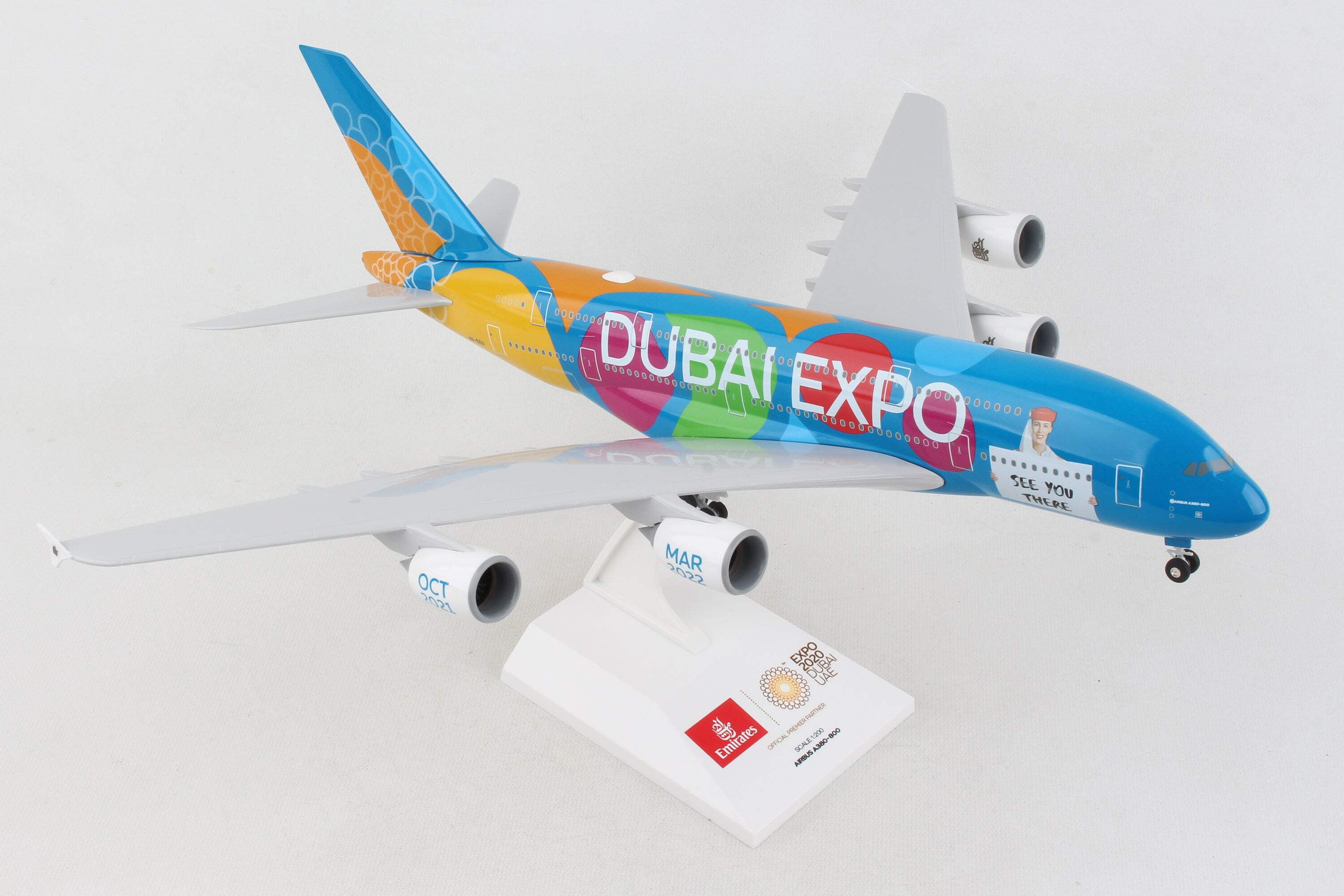 Boeing 777-300ER Commercial Aircraft with Landing Gear "Emirates ...