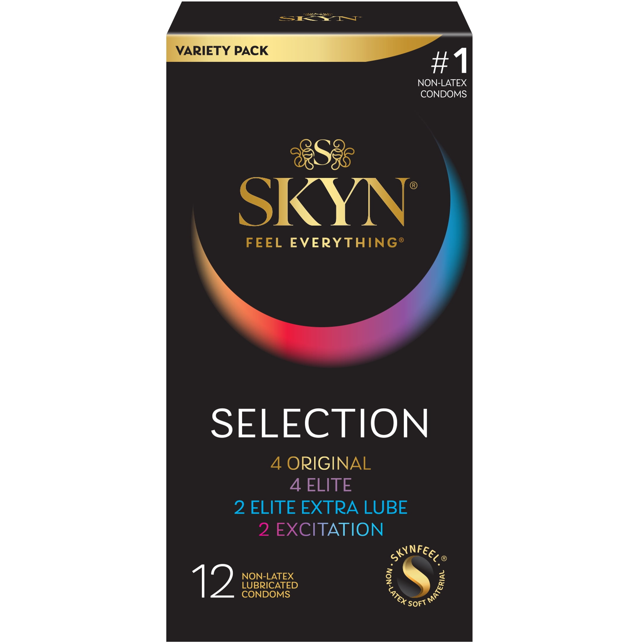 SKYN Selection Variety Pack Non-Latex Condoms, 12 Count - Walmart.com