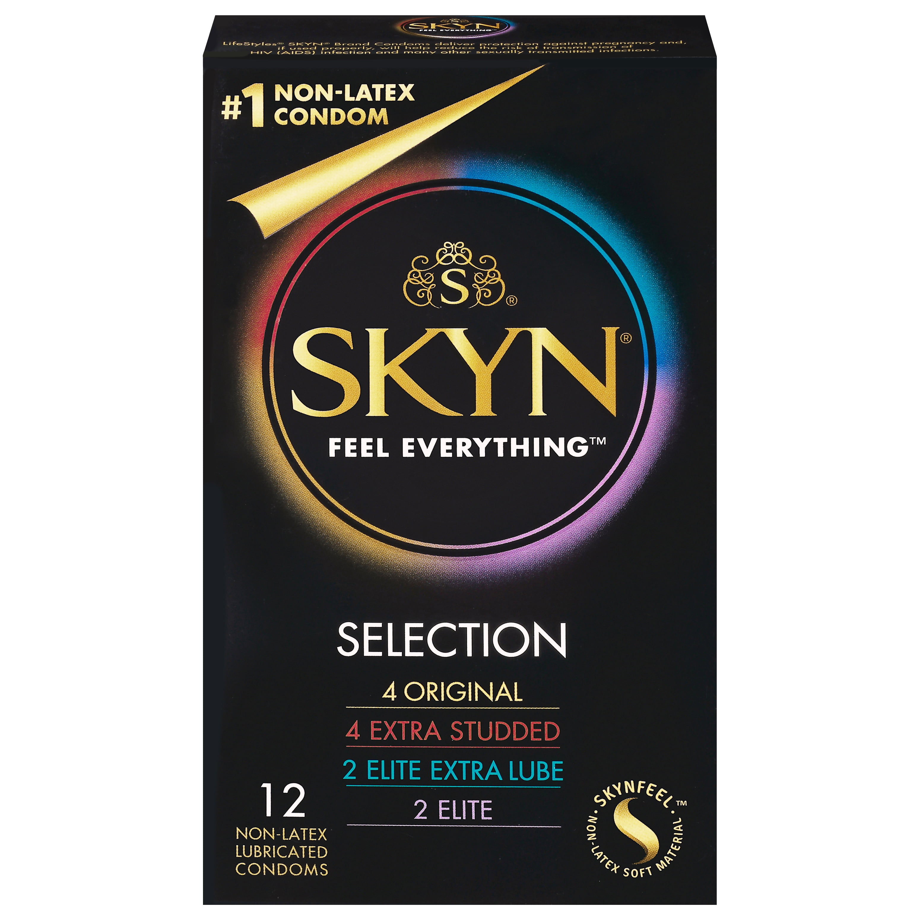 SKYN Selection Variety Pack Non-Latex Condoms, 12 Count HSA/FSA ...
