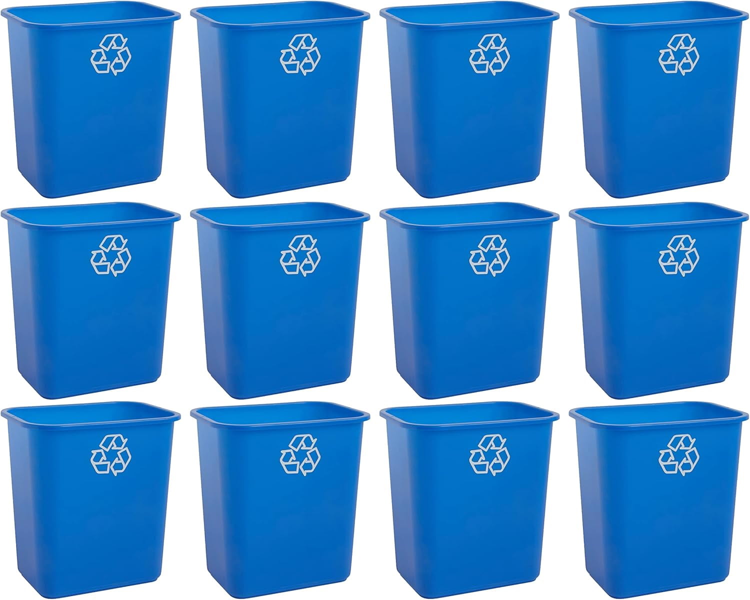 SKYNE 7 Gallon / 28 Quart Space Saving Trash Wastebasket, Fits Under ...