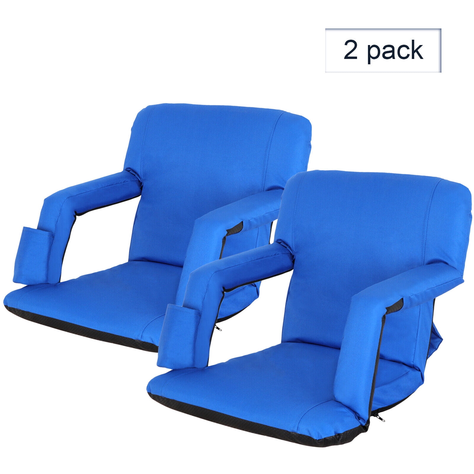 SKYNE Wide Stadium Seat for Bleachers w/Back Support Padded Cushion ...