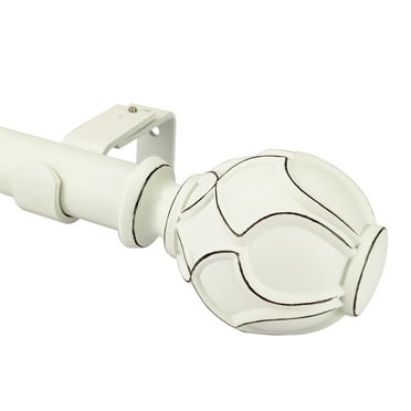 SKYPLUS LIVING Gold Single Window Curtain Rod Set, 72-144 in, with ...