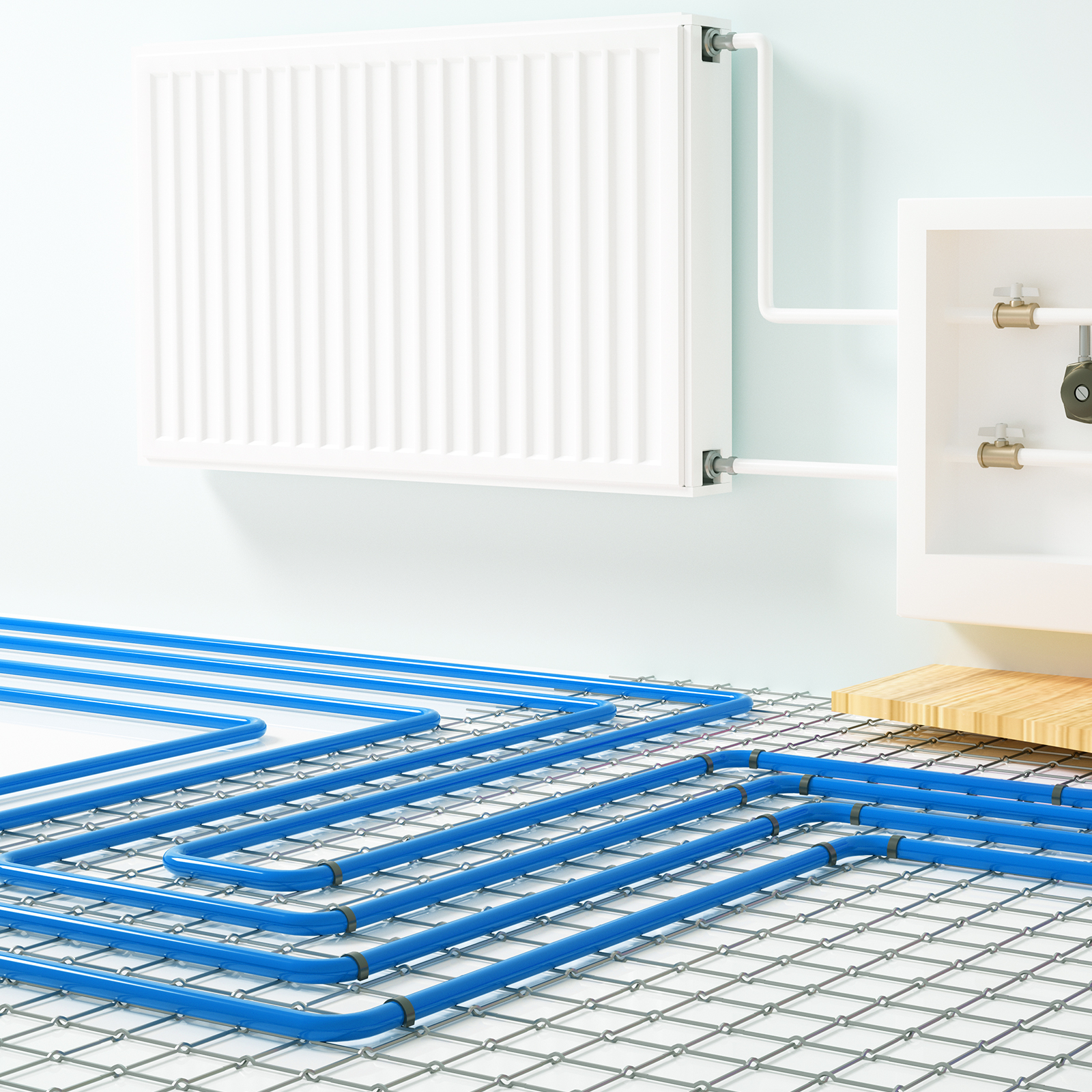 Supply Giant PFW-B1300 Pex Tubing, Potable Water Blue, 1" x 300' (91.5m ...