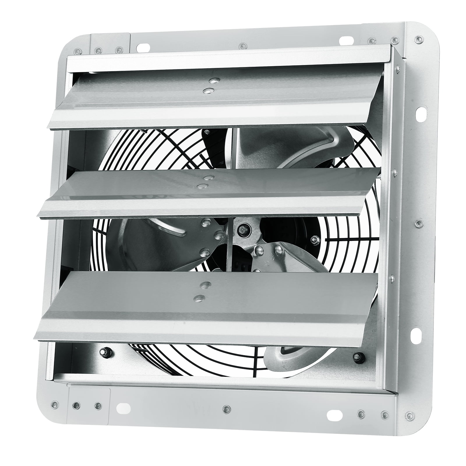 SKYSHALO 10'' Duct 820 CFM 45 Watt Galvanized Steel Shutter Exhaust Fan ...