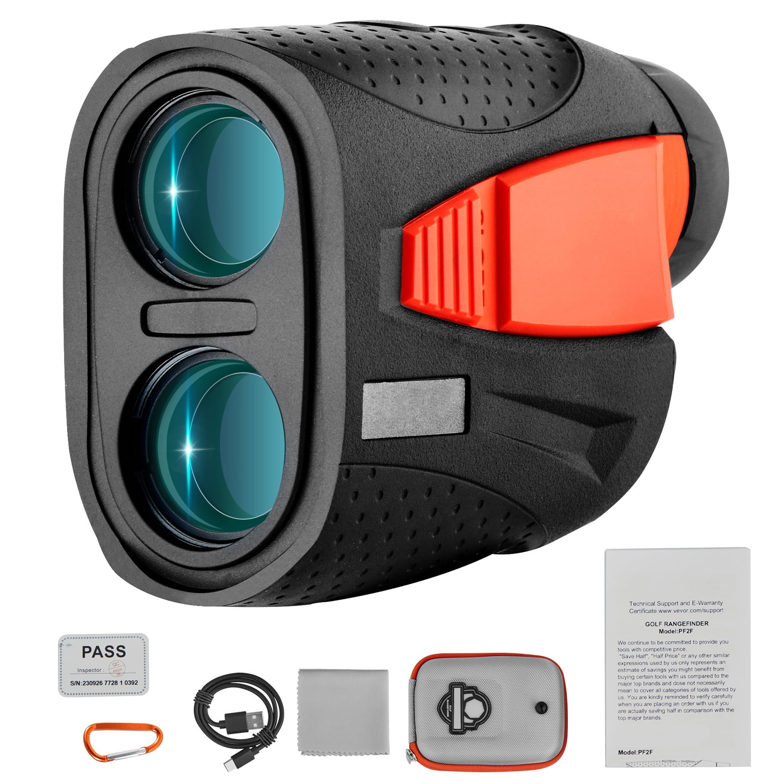 SKYSHALO 1300 Yards Magnetic Laser 6X Magnification Golf Rangefinder ...