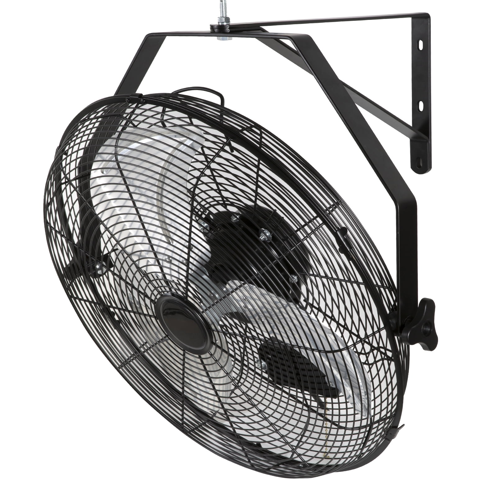 SKYSHALO Big Steel Indoor Industrial Wall Mount Fan, Oscillating Metal ...