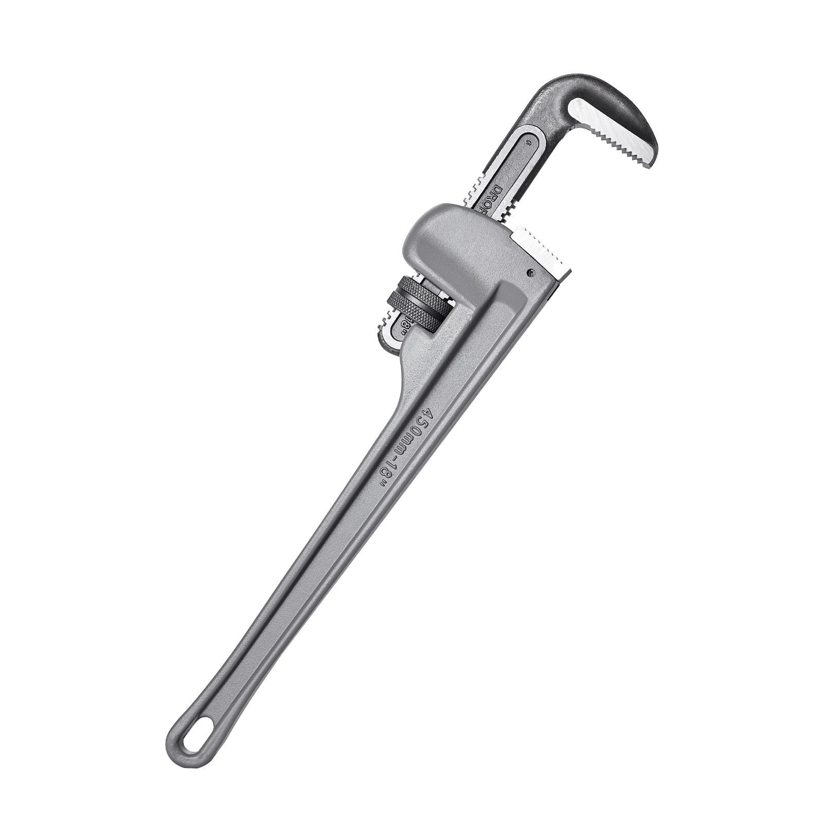 KFFKFF 18" Aluminum Pipe Wrench, Adjustable for Plumbing, with Durable ...