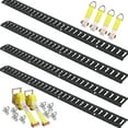 KFFKFF 18 Piece 5' E Track Tie Down Rail Kit E Track Enclosed Cargo ...
