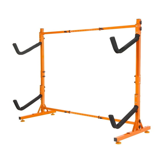 KFFKFF 2-Capacity Kayak Storage Rack Freestanding Kayak Stands Outdoor ...