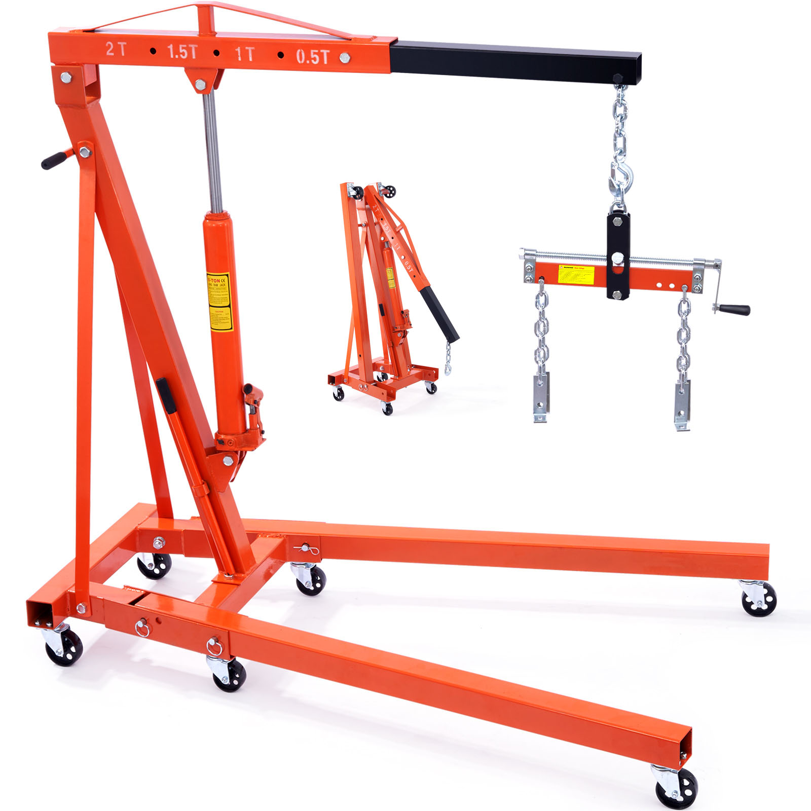 Torin Jacks DT32100B Engine Hoist Shop Crane Accessory: Steel 3 ...