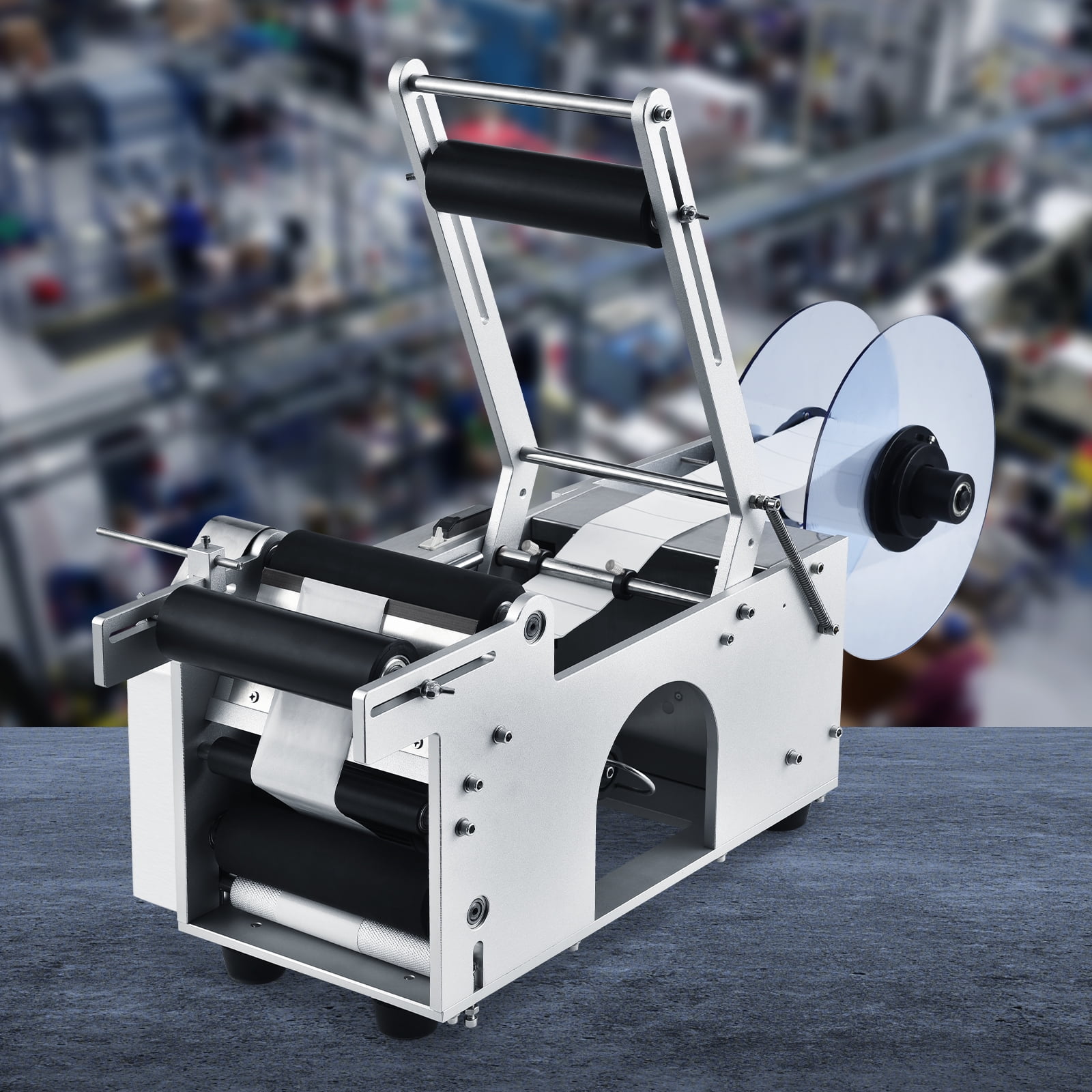 SKYSHALO 20-50pcs/min Semi-Automatic Round Bottle Labeling Machine ...