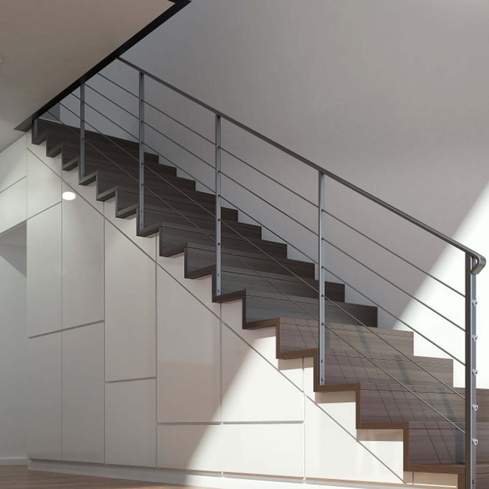 KFFKFF 20-Pack Cable Railing Kit with 1/8" Wheel Protector Sleeves and ...