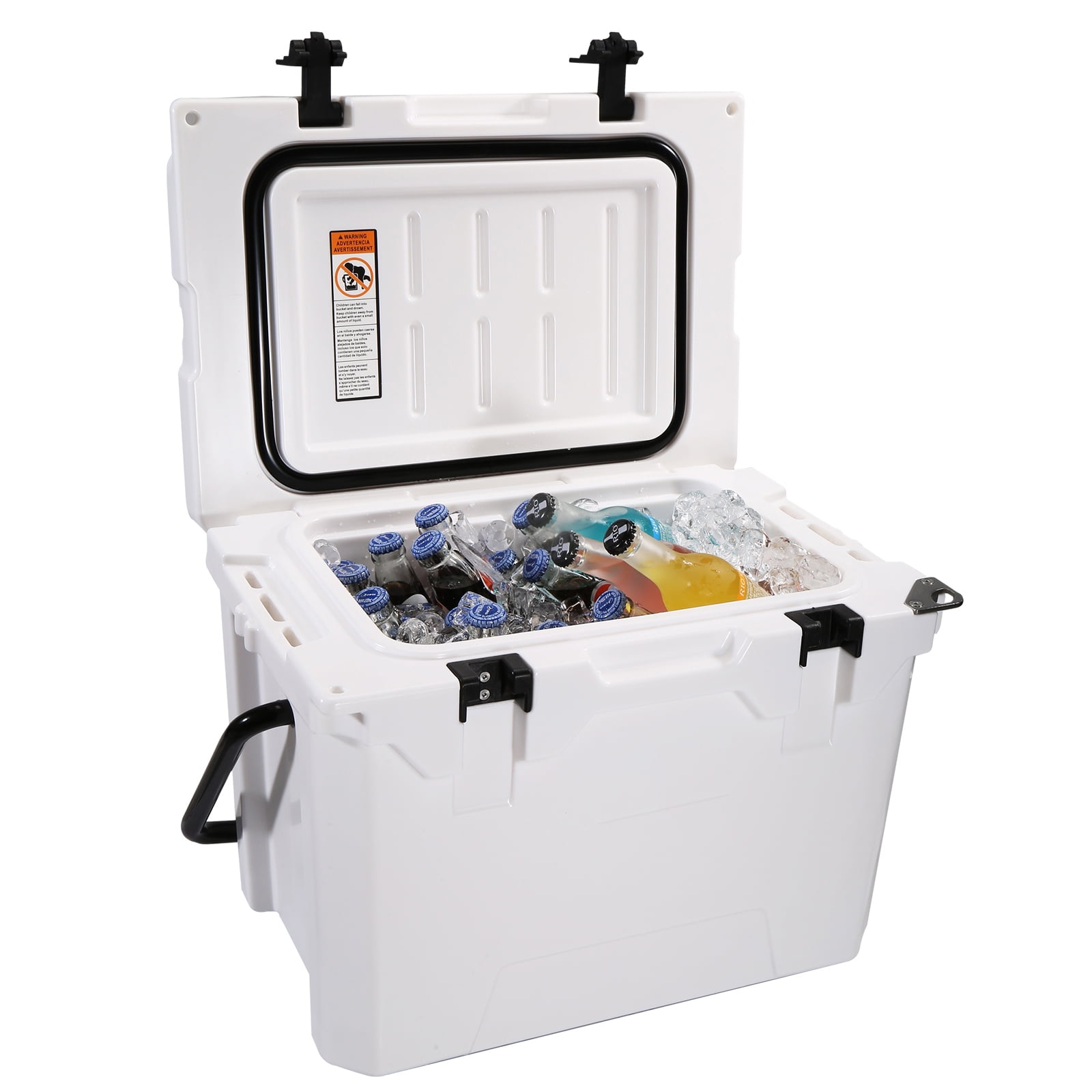 KFFKFF 25 Quart Hard Cooler, Ice Chest Water Cooler, Portable - Walmart.com