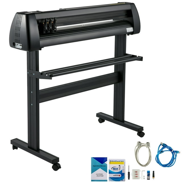 KFFKFF 28-Inch Vinyl Cutter with Floor Stand Vinly Plotter Tool Kit ...
