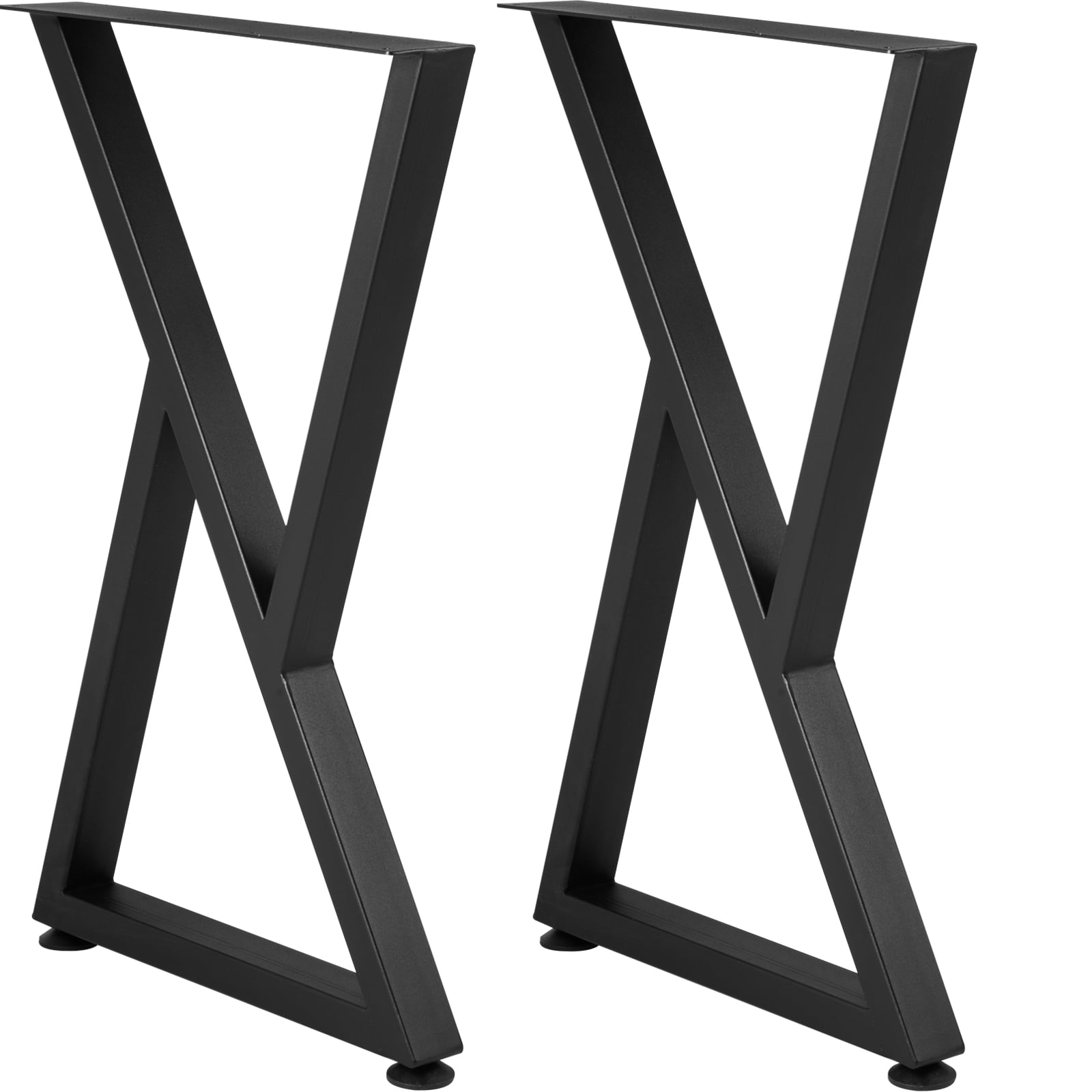 KFFKFF 28 x 18 inch Desk Legs Metal Table Legs, Set of 2, Heavy Duty ...