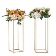 SKYSHALO 2PCS 31.5in High Wedding Flower Stand Acrylic Laminate Floral ...