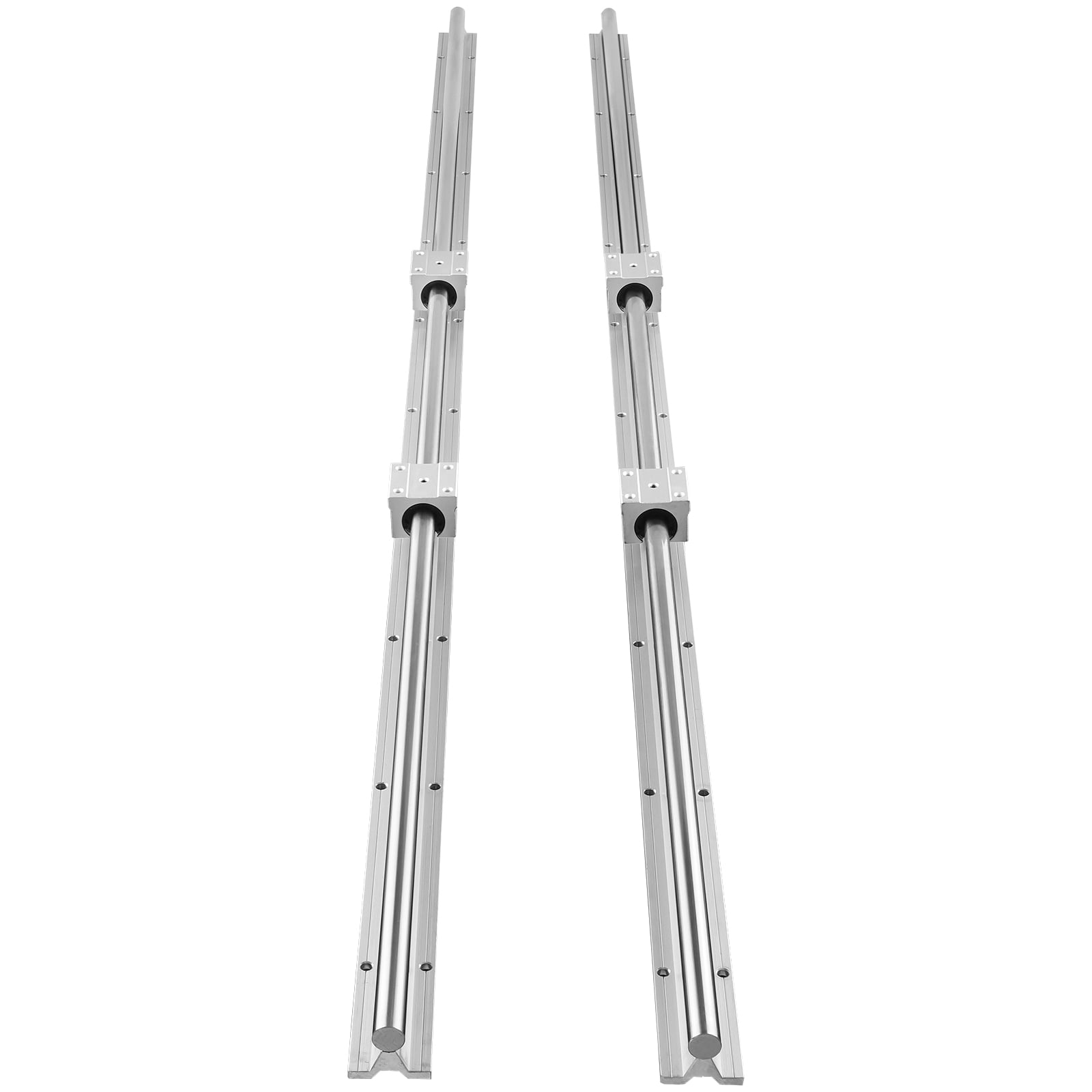 SKYSHALO 2PCS SBR20 1500mm Linear Guide Rail Slide Rail 4 PCS SBR20UU ...